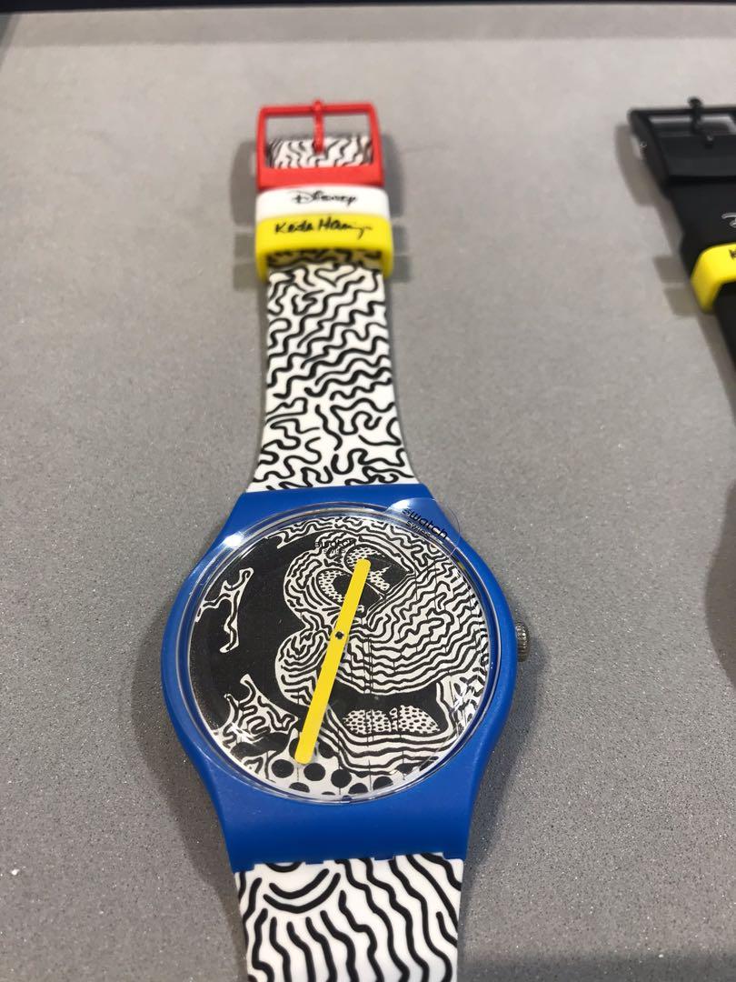 Swatch Mickey Mouse X Keith Haring Collection Disney 3 watches set, Mobile Phones & Gadgets ...