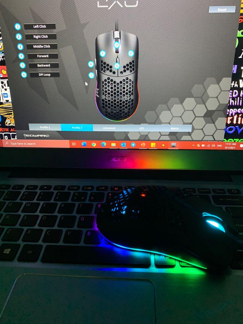Tecware Exo L gaming mouse, Computers & Tech, Parts & Accessories ...