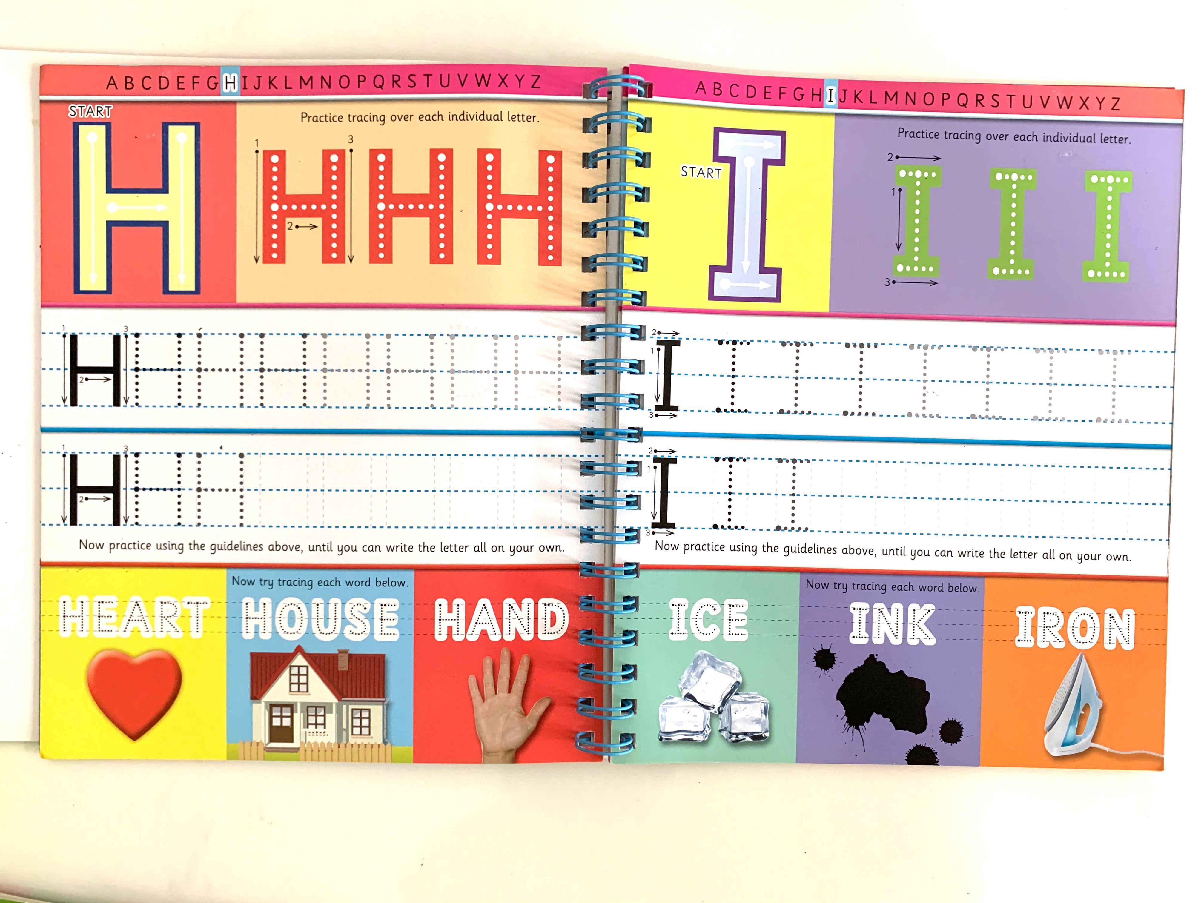 Tracing Uppercase and Lowercase Alphabet, Hobbies & Toys, Books ...