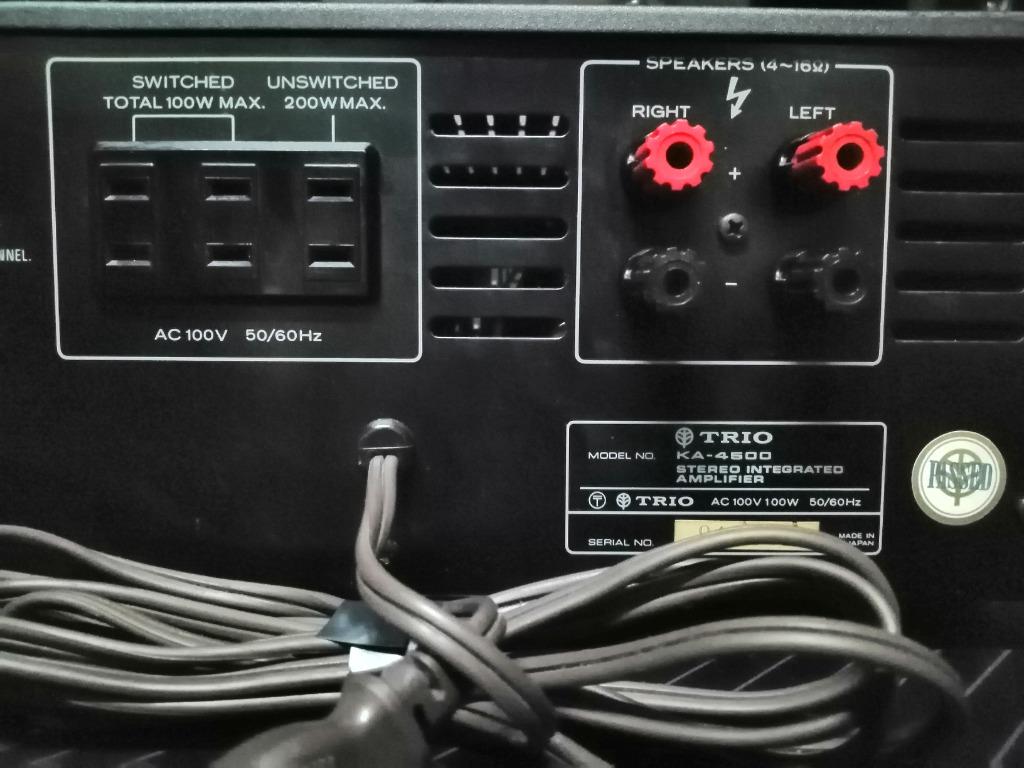 Vintage Trio / Kenwood Stereo Amplifier 4 UR Speakers, Audio, Soundbars ...