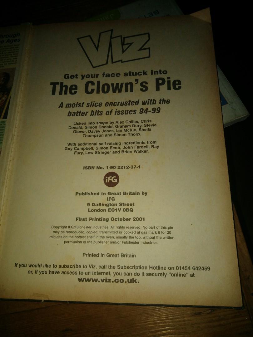 viz clowns pie comic strip compilation, Hobbies & Toys, Books ...