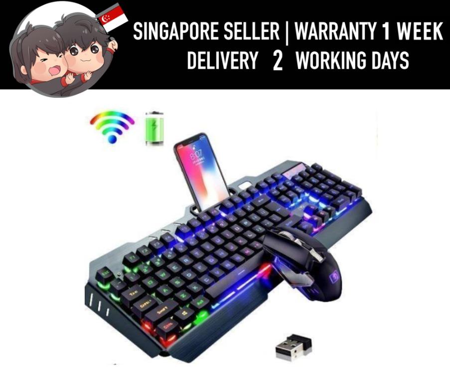 Xinmeng Mamba 2.4 GHZ Wireless Keyboard and Mouse Set #56, Computers ...