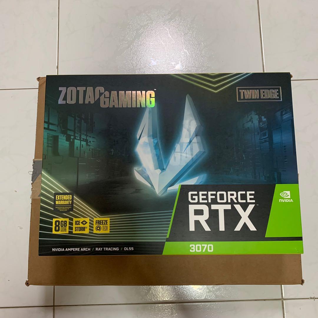 ZOTAC GAMING GEFORCE RTX 3070 BOX, Computers & Tech, Parts ...