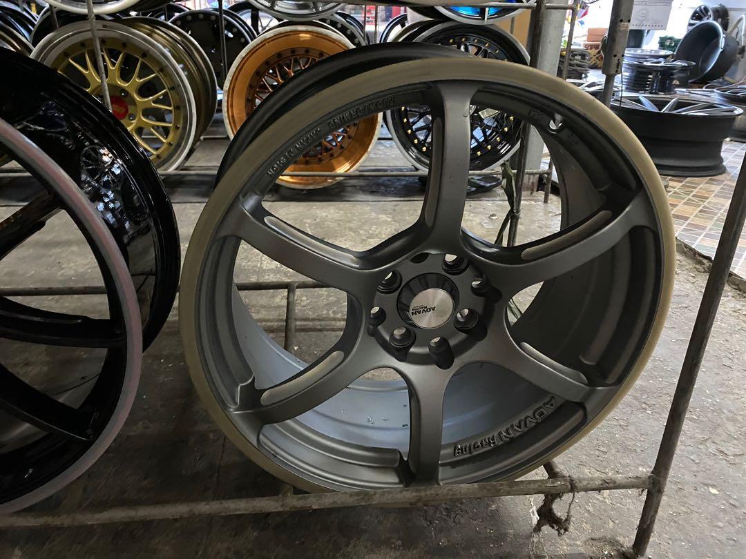 17" RG3 ADvan 605 Gunmetal bnew mags 4holes pcd 100 114, Car Parts ...