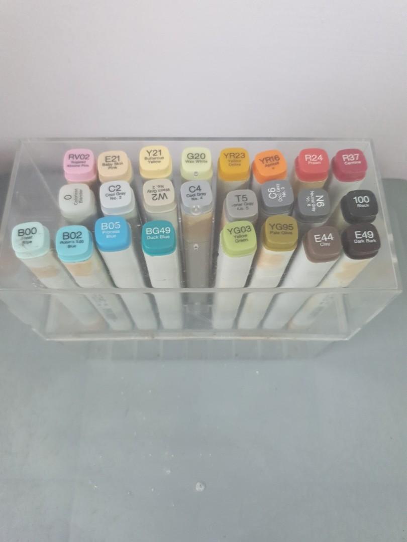 24 Copic Markers assorted colours, Hobbies & Toys, Stationery & Craft, Stationery & School ...