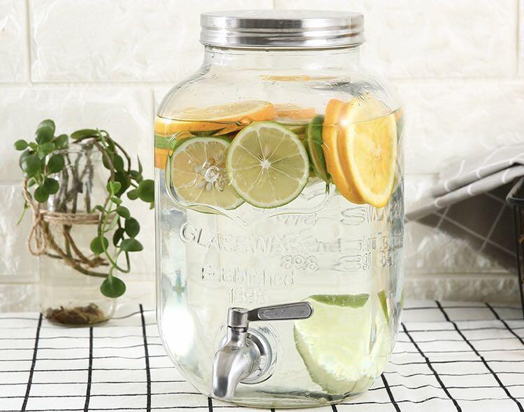 8 litres Mason Jar Water Dispenser, TV & Home Appliances, Kitchen ...