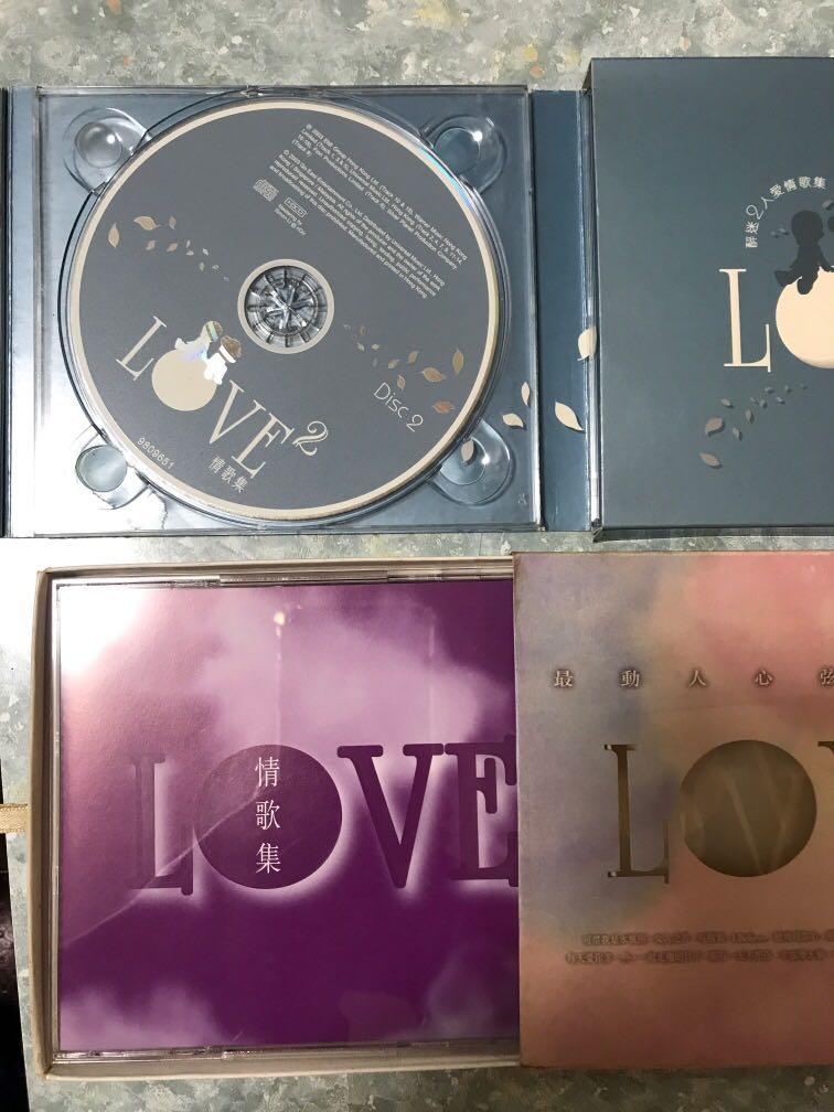 情歌集 LOVE Vol. 1&2, 興趣及遊戲, 收藏品及紀念品, 明星周邊 - Carousell