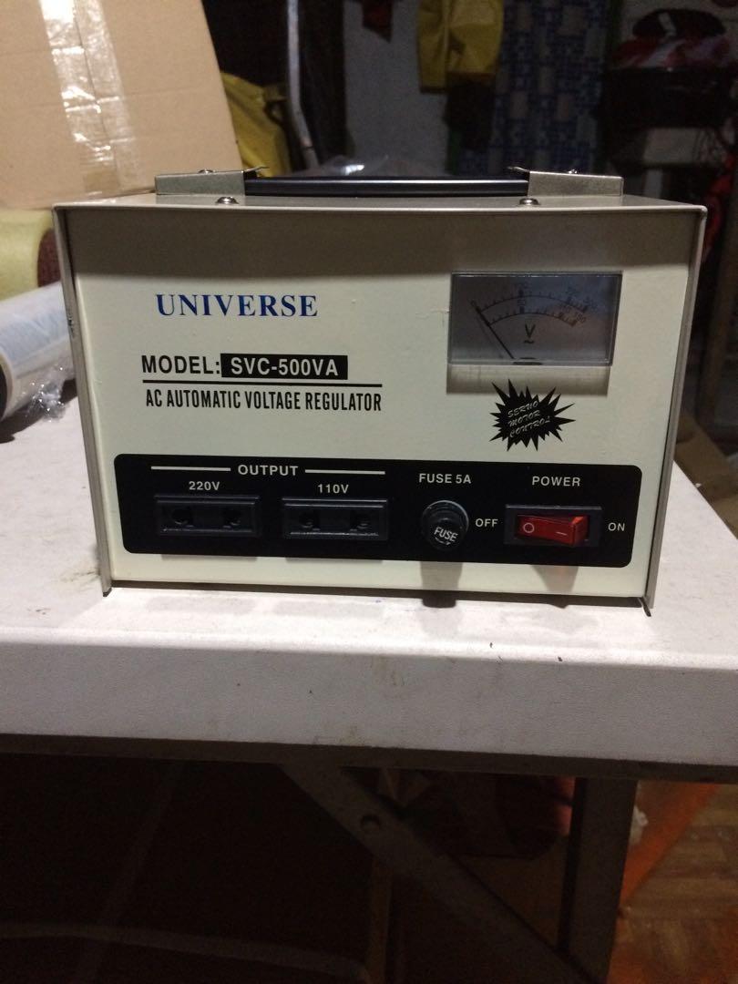 AC automatic voltage regulator AVR watts VA volts ampere servo type ...