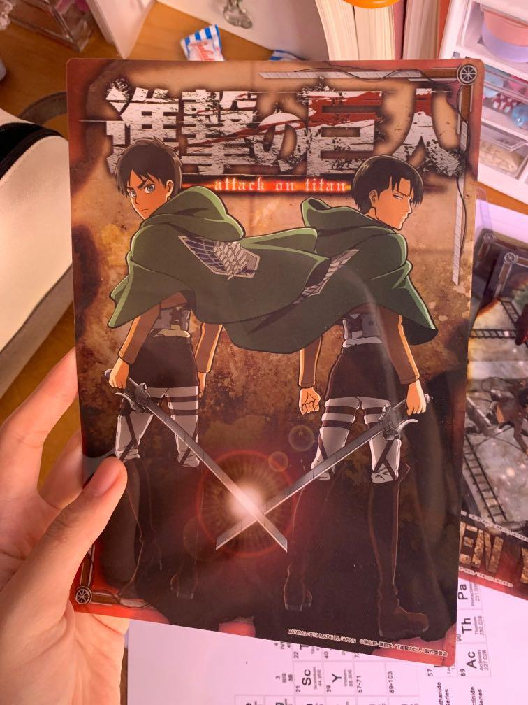 ATTACK ON TITAN |AOT A5 PLASTIC POSTER BOARD SET, Hobbies & Toys ...