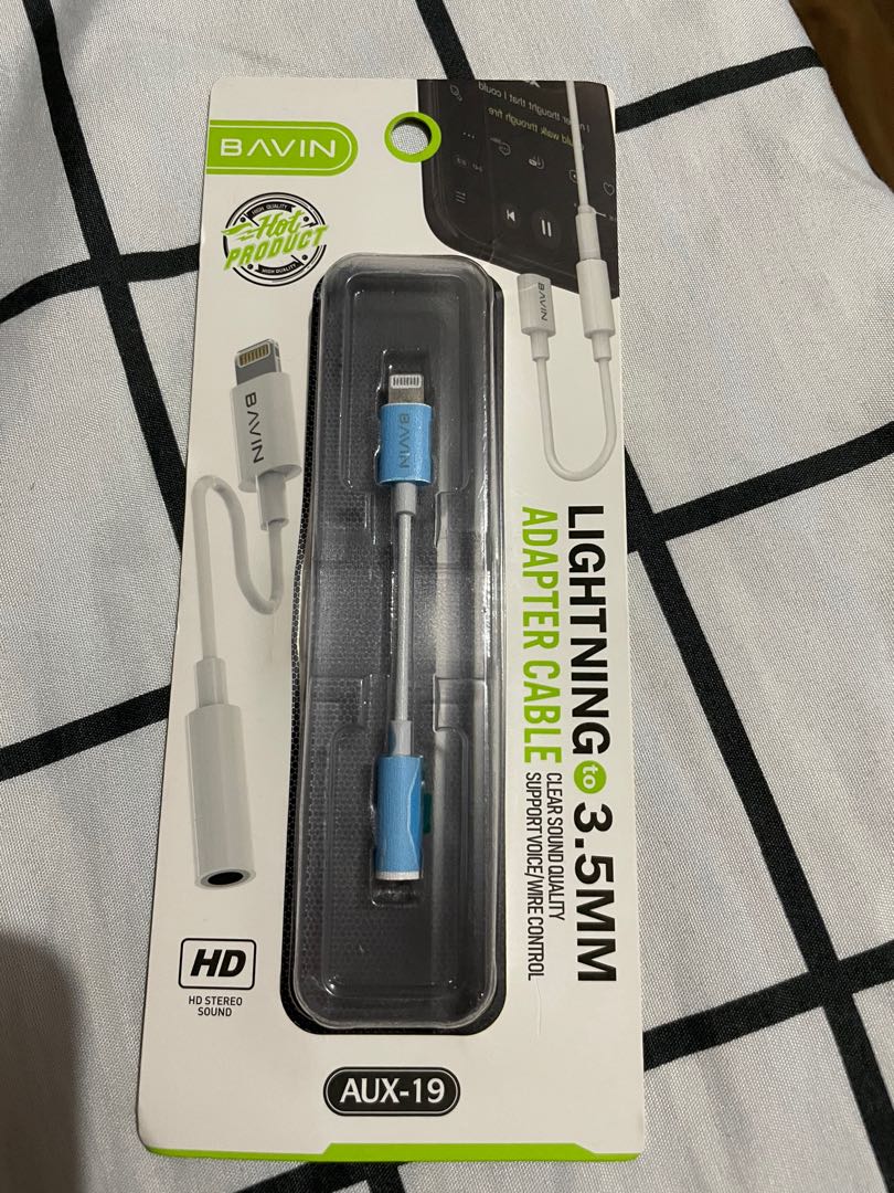 Bavin Iphone Dongle (to 3.5mm jack), Audio, Portable Audio Accessories ...