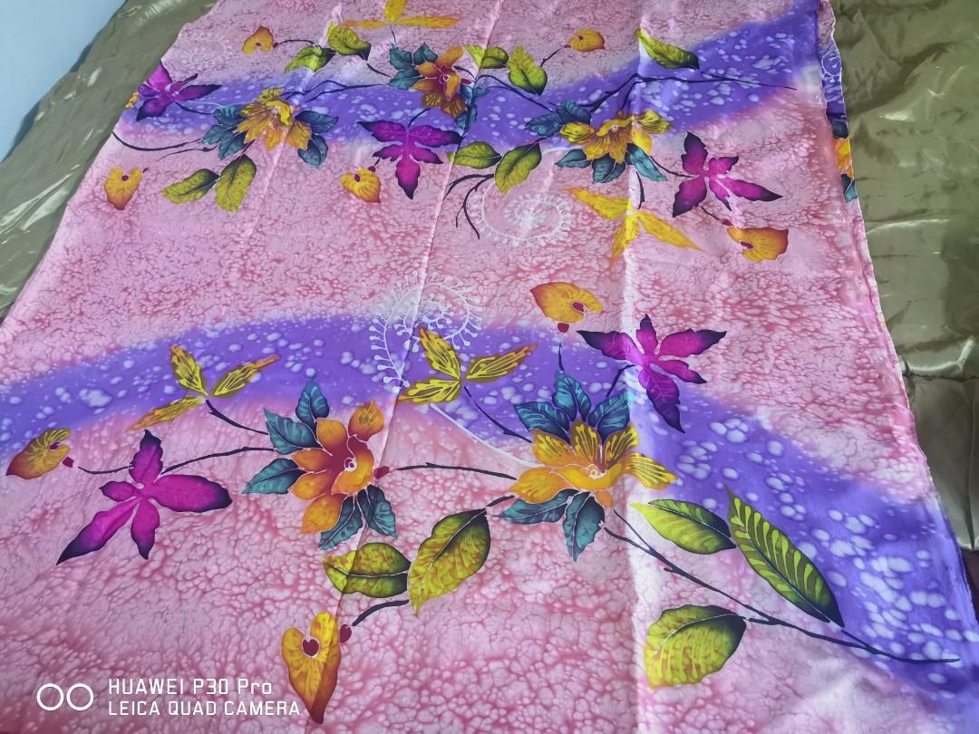 BEAUTIFUL BATIK SILK TEXTILE, Women's Fashion, Muslimah Fashion, Baju ...