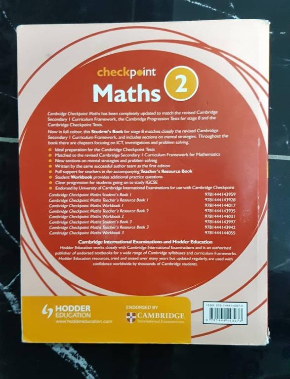 Cambridge Checkpoint Maths 2 - NEW EDITION, Hobbies & Toys, Books ...