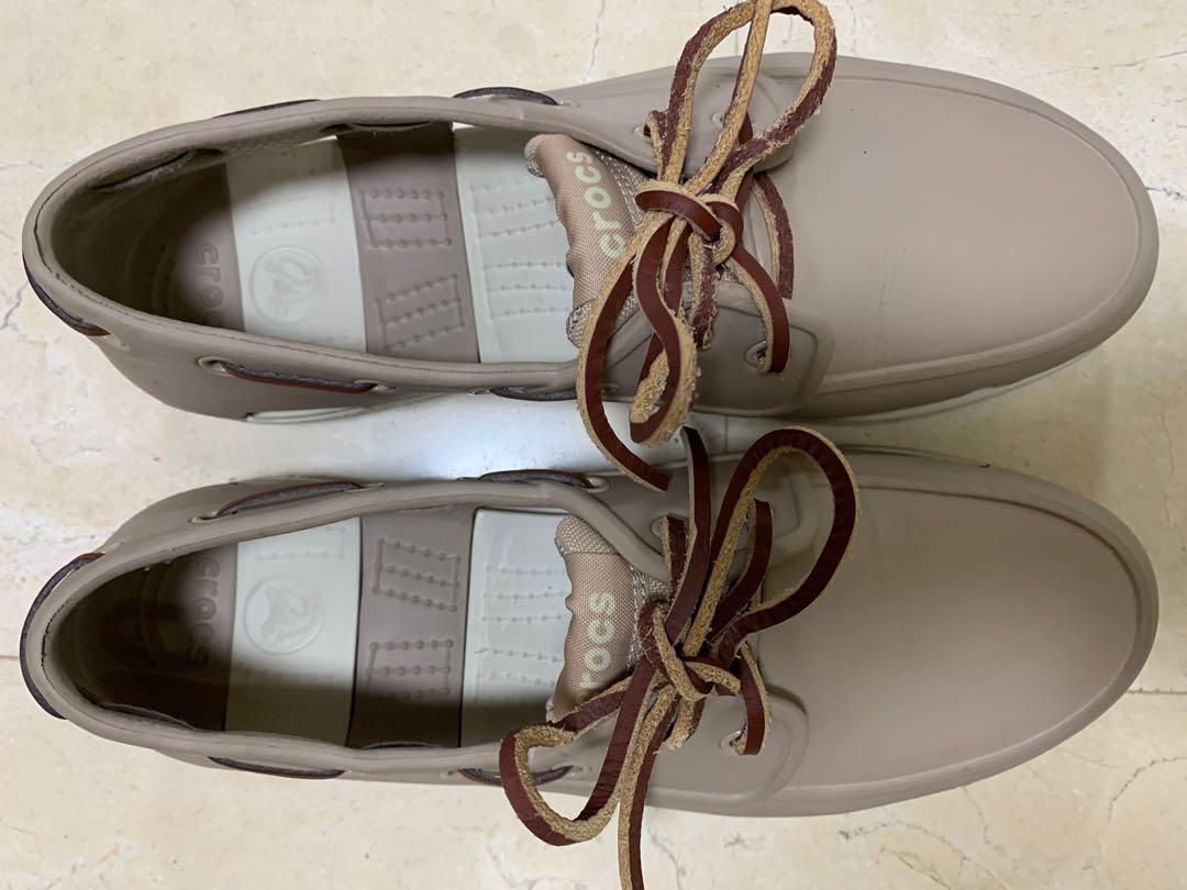 Crocs rubber boat shoes, Men's Fashion, Footwear, Dress Shoes on Carousell