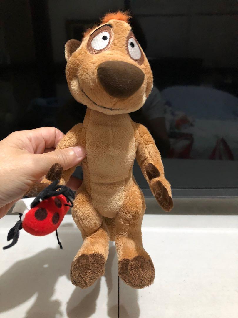Disney Lion King 10” Timon with Ladybug Plush, Hobbies & Toys, Toys ...