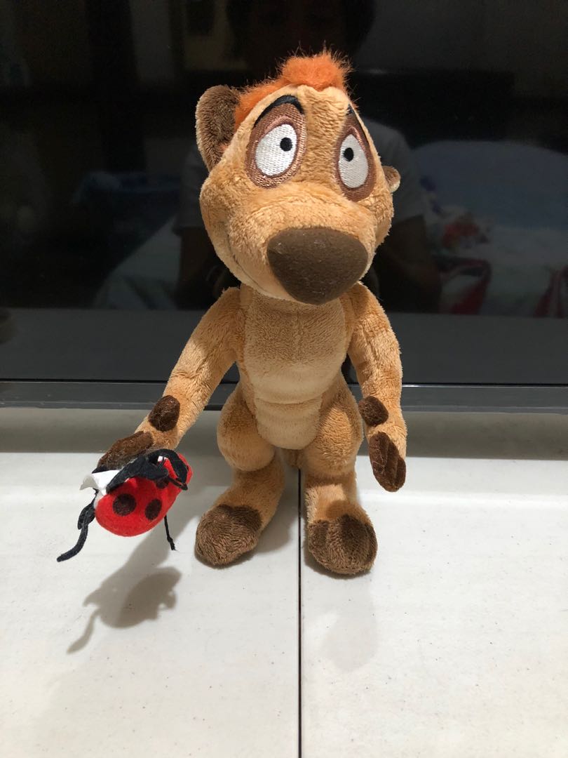 Disney Lion King 10” Timon with Ladybug Plush, Hobbies & Toys, Toys ...