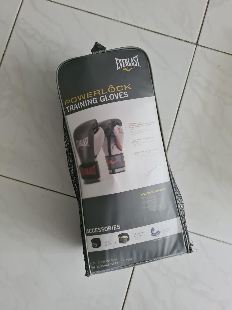 Everlast PowerLock 12 Oz Gloves, Sports, Sports & Games Equipment on ...