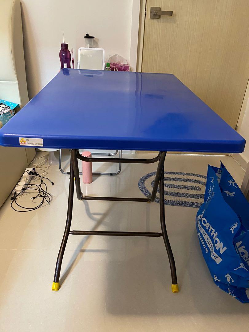 Foldable Table Length 92cm x Width 62cm x Height 75cm, Furniture & Home ...