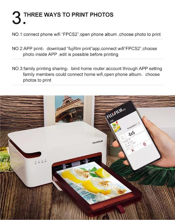 Fujifilm PrinCiao Smart II Portable Photo Printer Bundle w/40 sheets ...