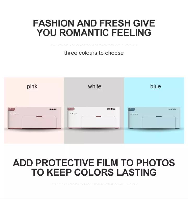 Fujifilm PrinCiao Smart II Portable Photo Printer Bundle w/40 sheets ...