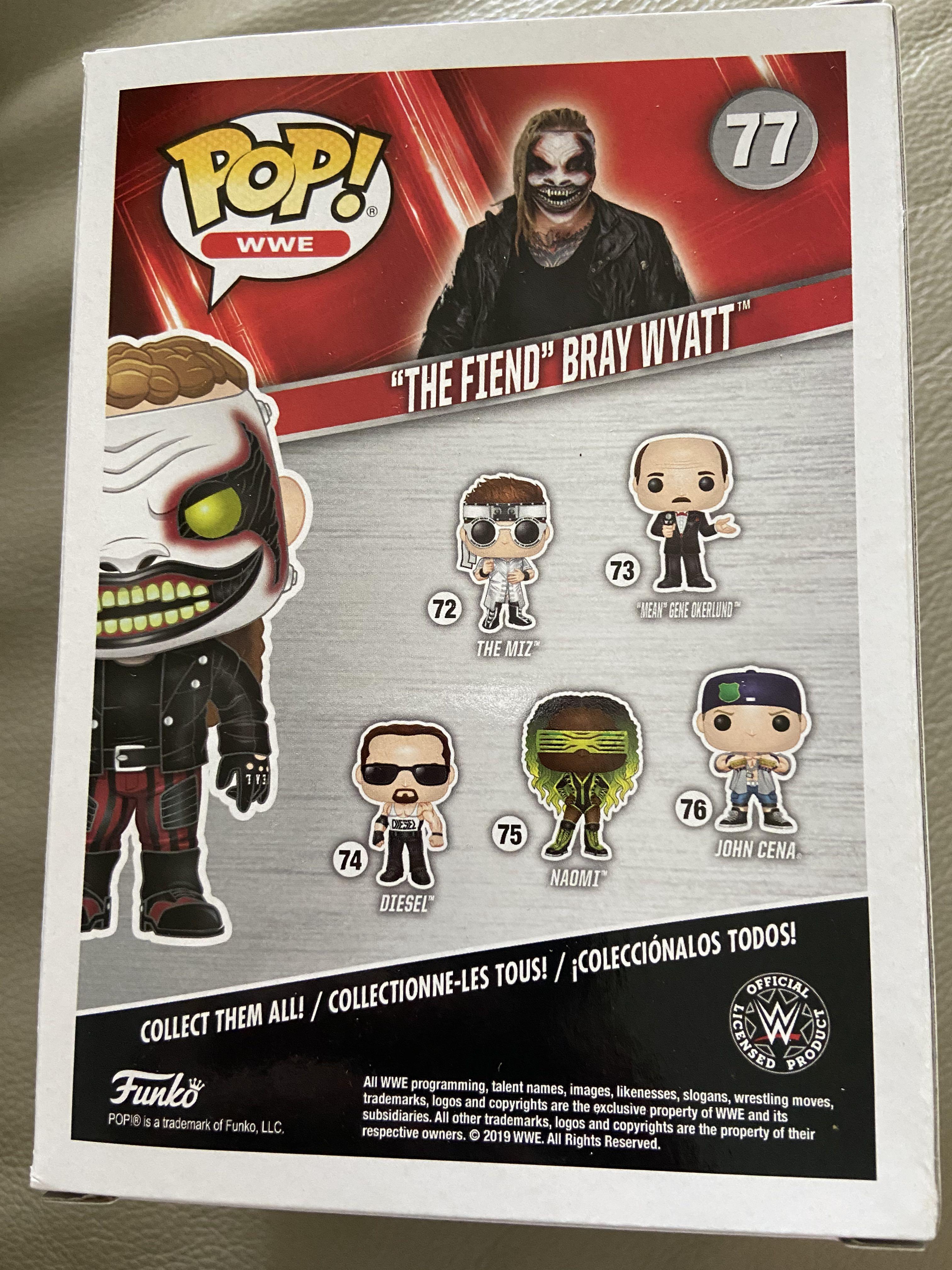 Funko Pop WWE The Fiend Bray Wyatt rare, Hobbies & Toys, Toys & Games ...
