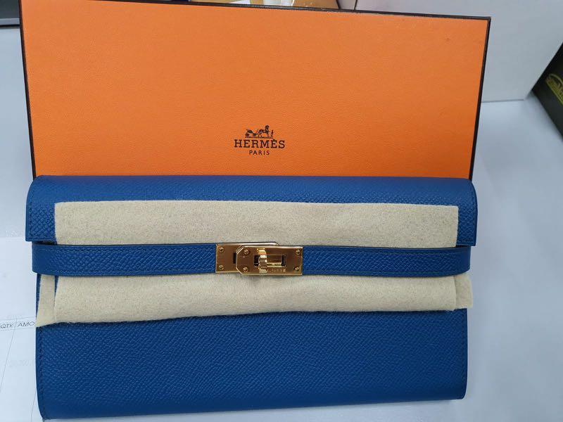 Hermes Kelly (Long Wallet), Luxury, Bags & Wallets on Carousell