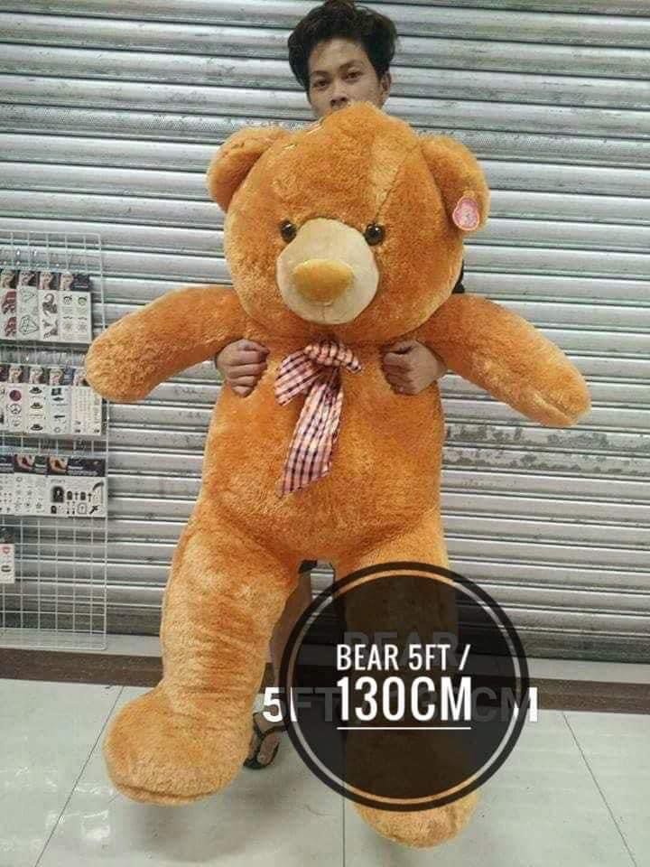 Human size teddy bear 5ft up with free flower in a box, Hobbies & Toys ...