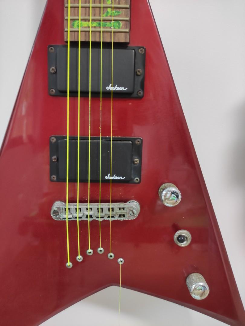 Jackson electric guitar js30 randy rhoads (rr) red, Hobbies & Toys ...