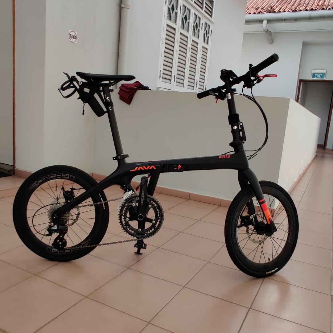 Java Aria folding bike full carbon fiber upgraded, Sports Equipment ...