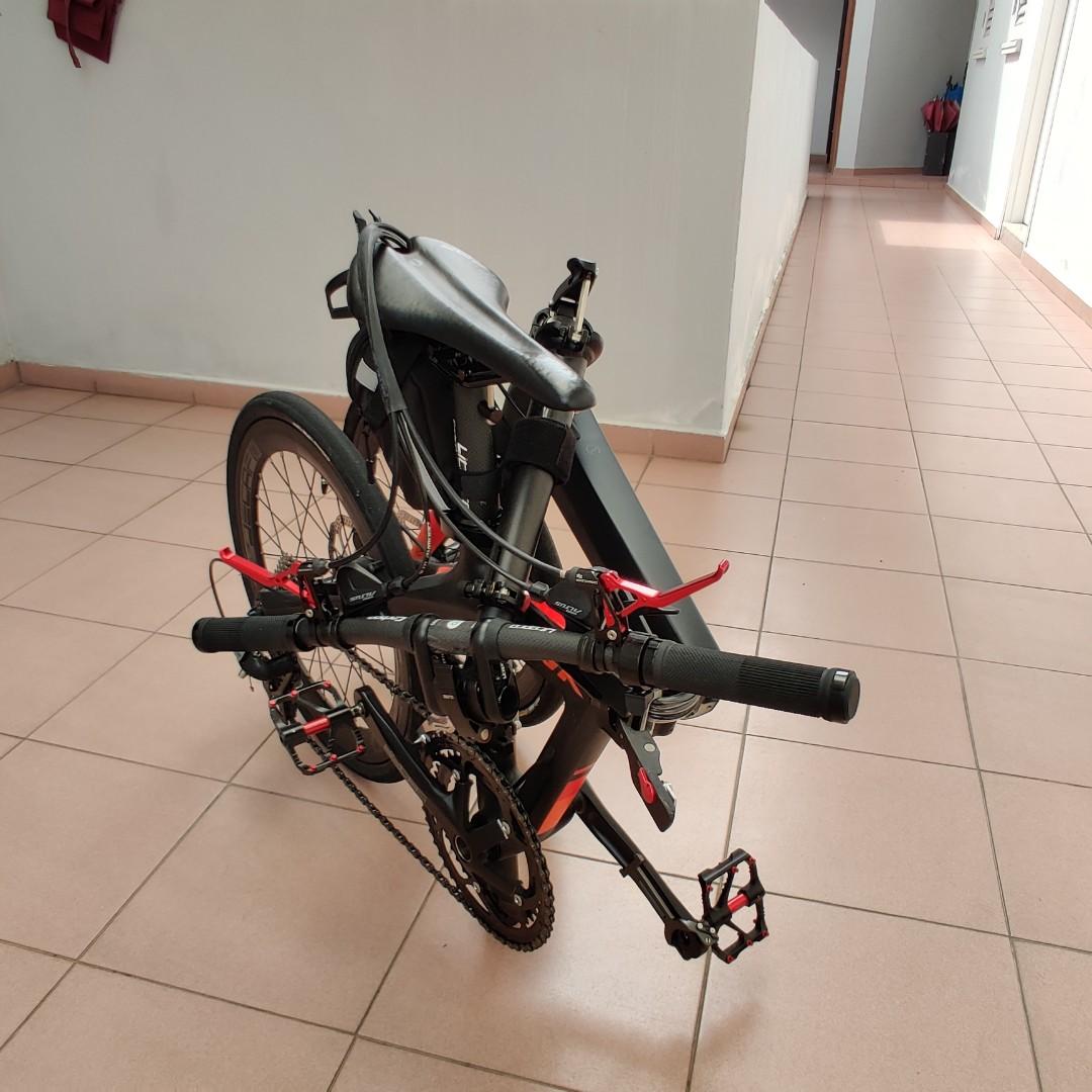 Java Aria folding bike full carbon fiber upgraded, Sports Equipment ...