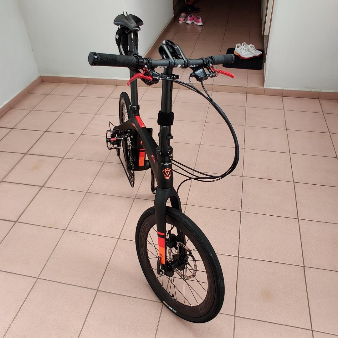 Java Aria folding bike full carbon fiber upgraded, Sports Equipment ...