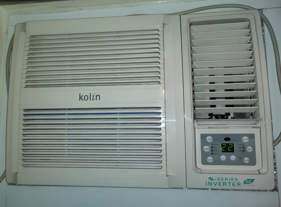 Kolin Window type Inverter 1 HP, TV & Home Appliances, Air Conditioning ...
