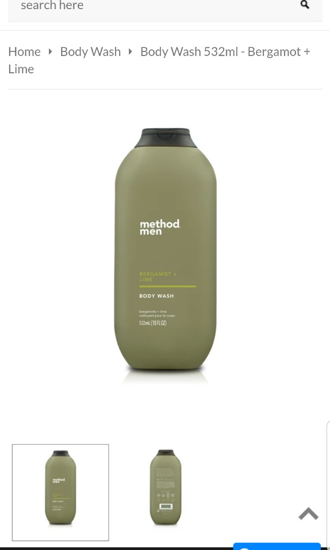 Method Man body wash bergamot + lime, Beauty & Personal Care, Men's ...