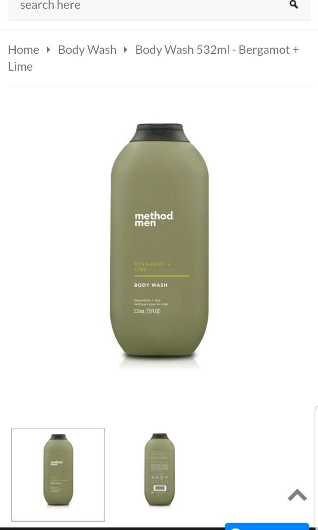 Method Man body wash bergamot + lime, Beauty & Personal Care, Men's ...