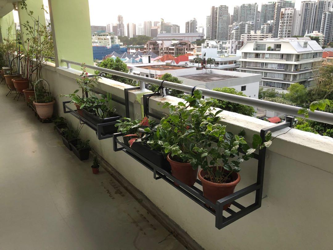Heavy Duty Standard Flower Plant Rack Balcony Display Shelf for HDB ...