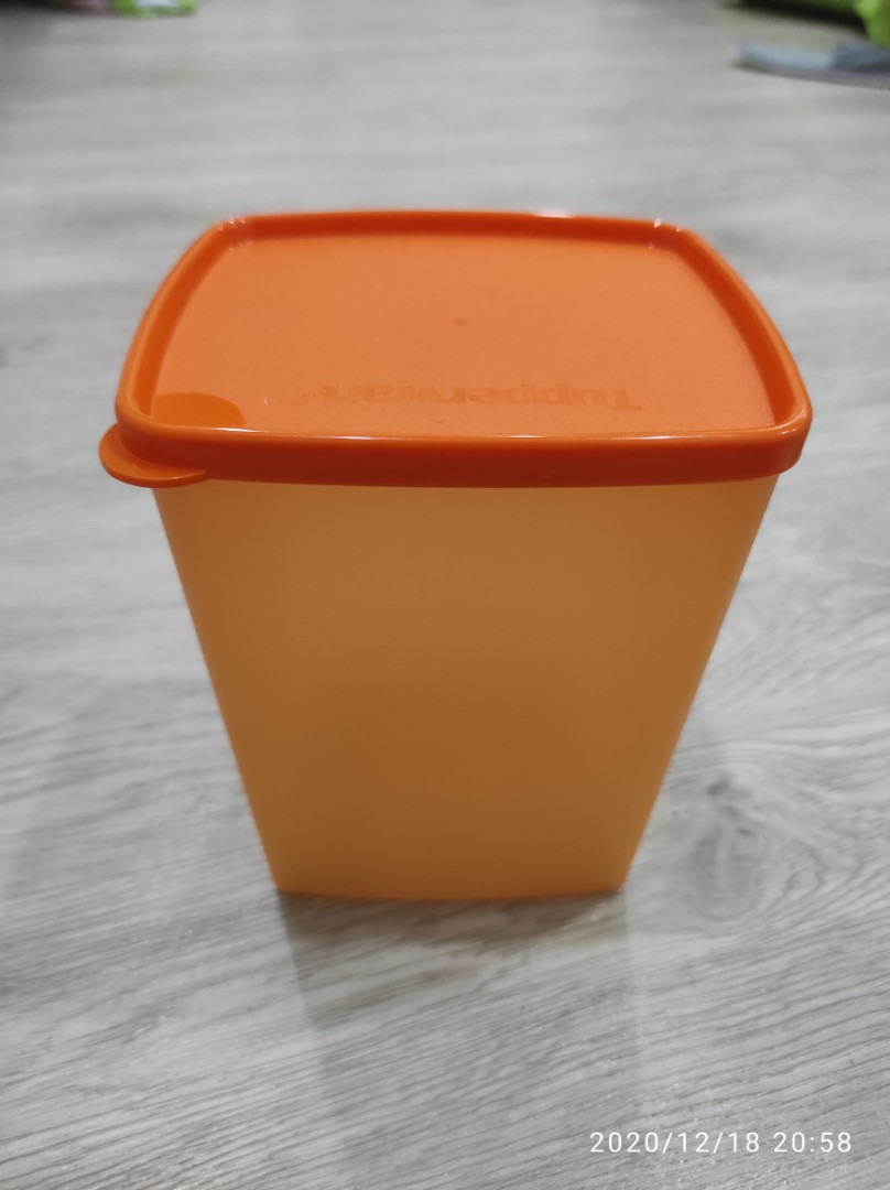 New orange Tupperware rectangular container, Furniture & Home Living ...