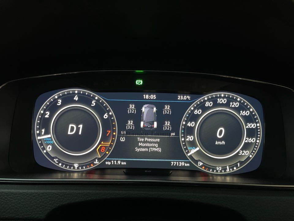 OEM VW Tire Pressure Monitoring System TPMS 福士原廠內置式胎壓偵測器 GOLF 7 7.5, 汽車 ...