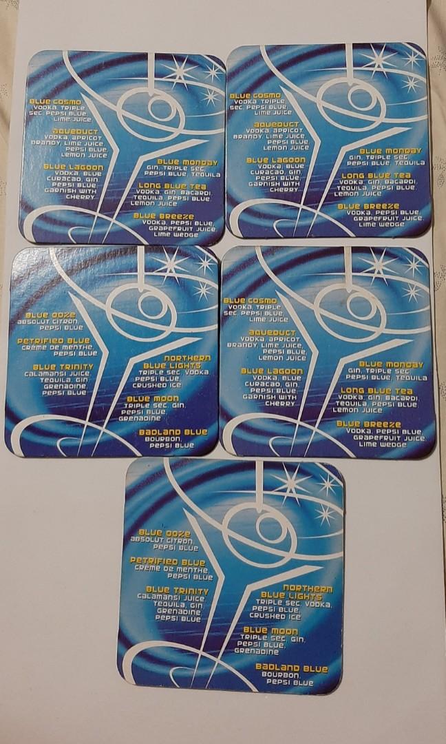 Pepsi Blue Collectible Cardboard Coasters Pepsi Cola Collection ...