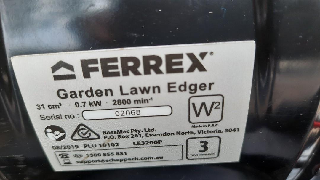 Petrol Lawn Edger Ferrex, Furniture & Home Living, Gardening, Gardening ...
