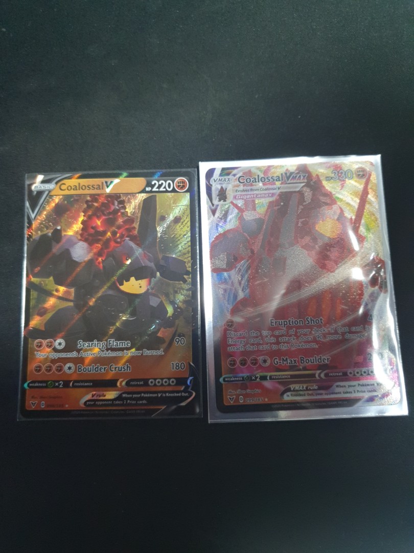Pokemon cards coalossal (v ultra rare, vmax ultra rare), Hobbies & Toys ...