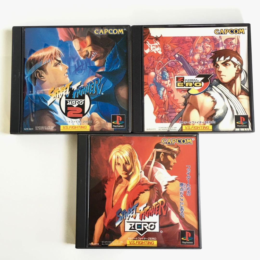 PS1 Street Fighter Zero 1 2 3, Video Gaming, Video Games, PlayStation ...