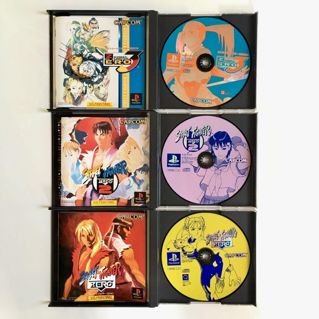 PS1 Street Fighter Zero 1 2 3, Video Gaming, Video Games, PlayStation ...