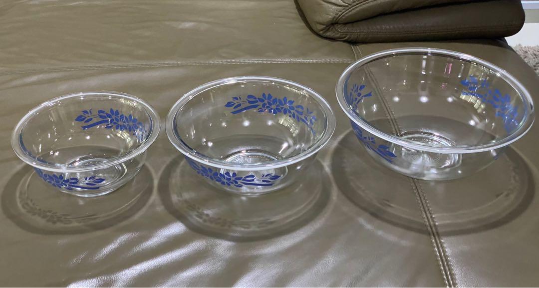 Pyrex Corning Mixing Bowl set of 3, Home Appliances, Kitchenware on ...