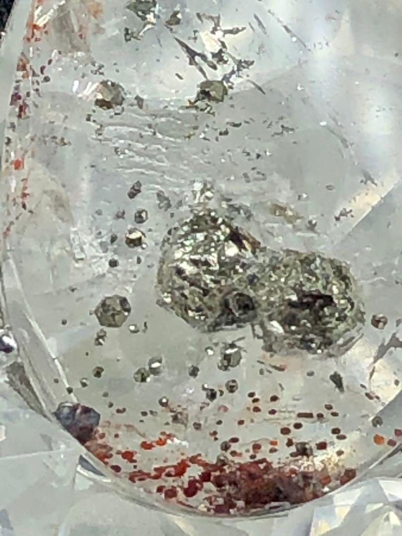 Pyrite pendant with super 7 strawberry quart. , Everything Else on ...