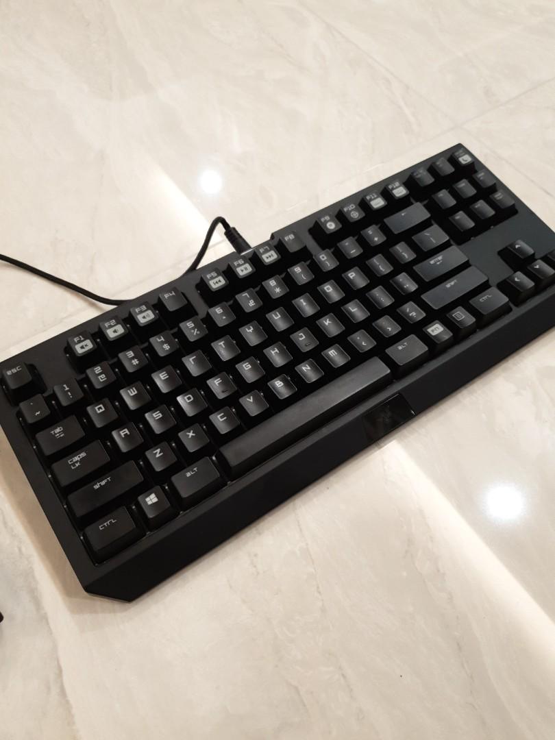 Razer blackwidow TE chroma stealth, Computers & Tech, Parts ...