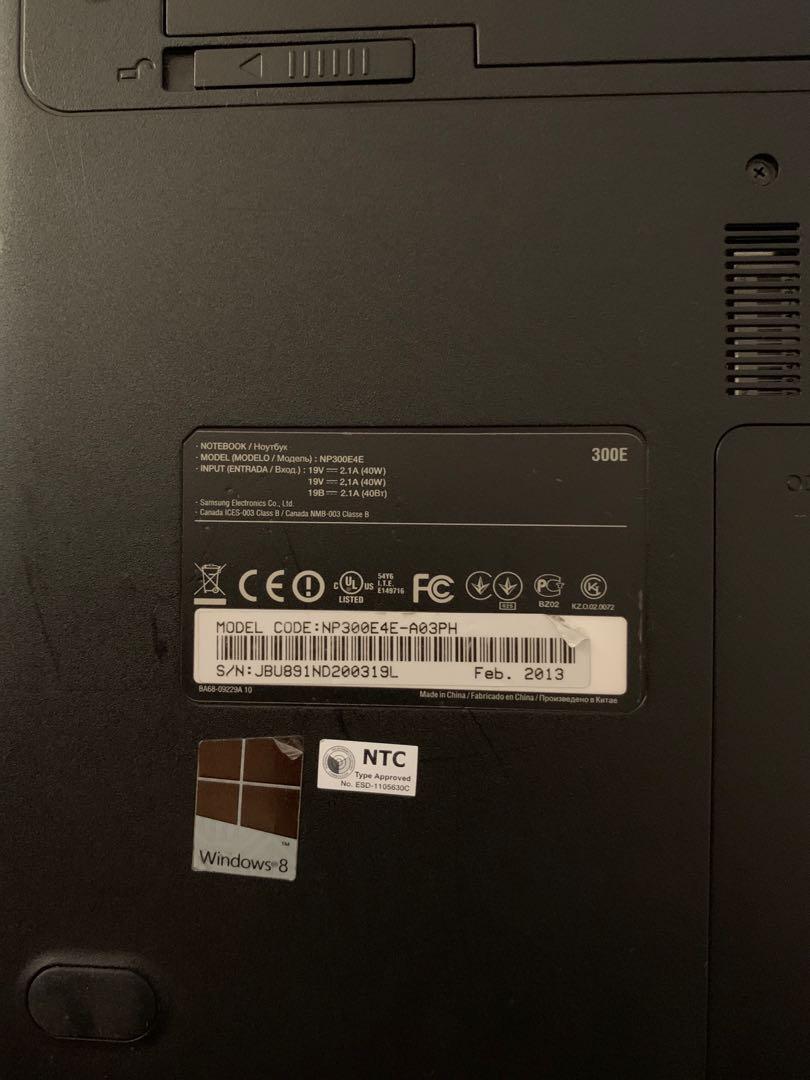 Samsung Laptop NP300E4E, Computers & Tech, Laptops & Notebooks on Carousell