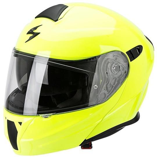Scorpion Exo-920 modular helmet Yellow Neon, Motorcycles, Motorcycle ...