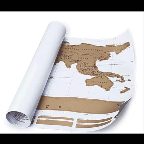 Scratch Map, Hobbies & Toys, Stationery & Craft, Craft Supplies & Tools ...