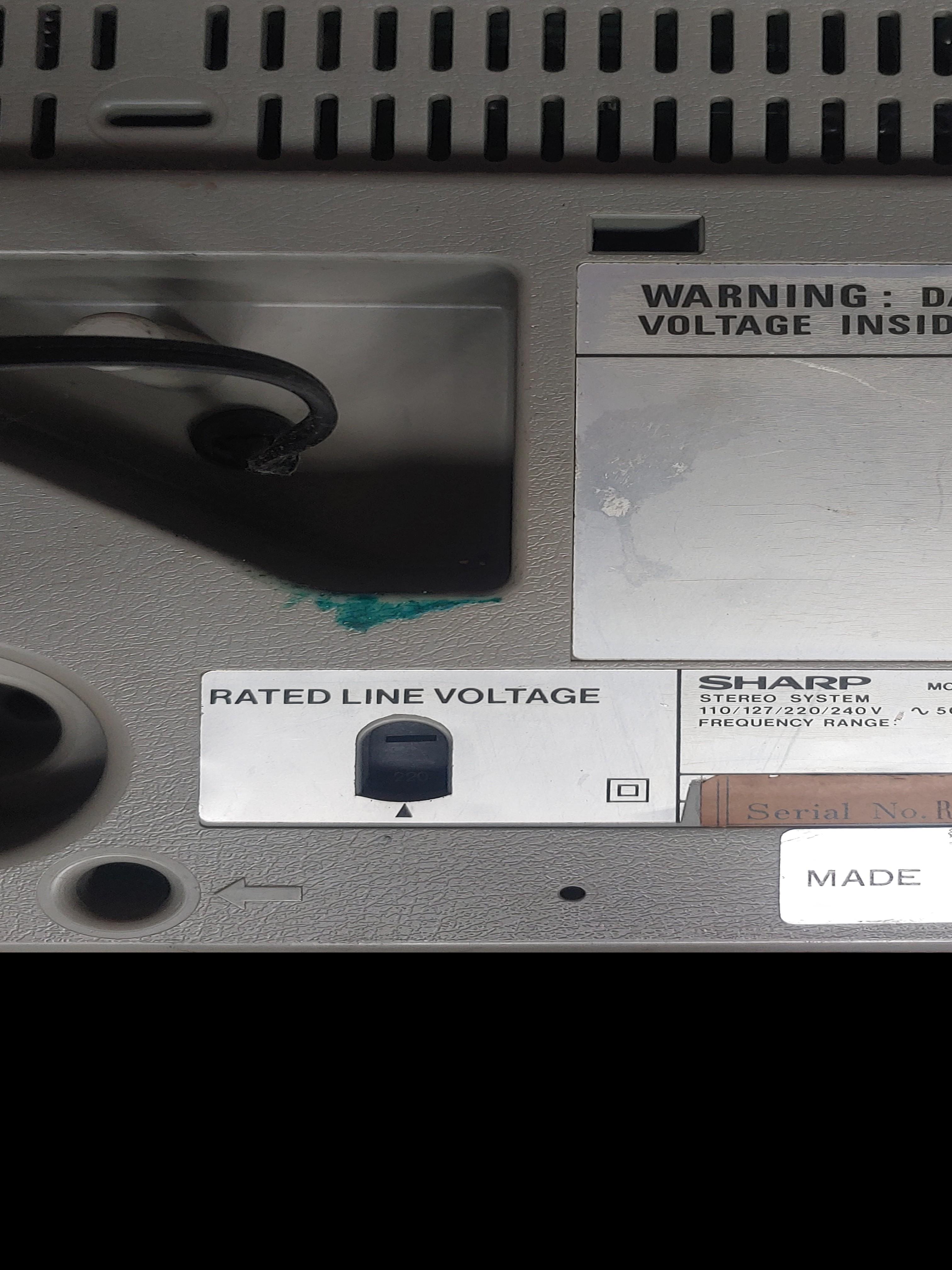 Sharp VZ 3500 vertical turntable and cassette deck, Audio, Other Audio ...