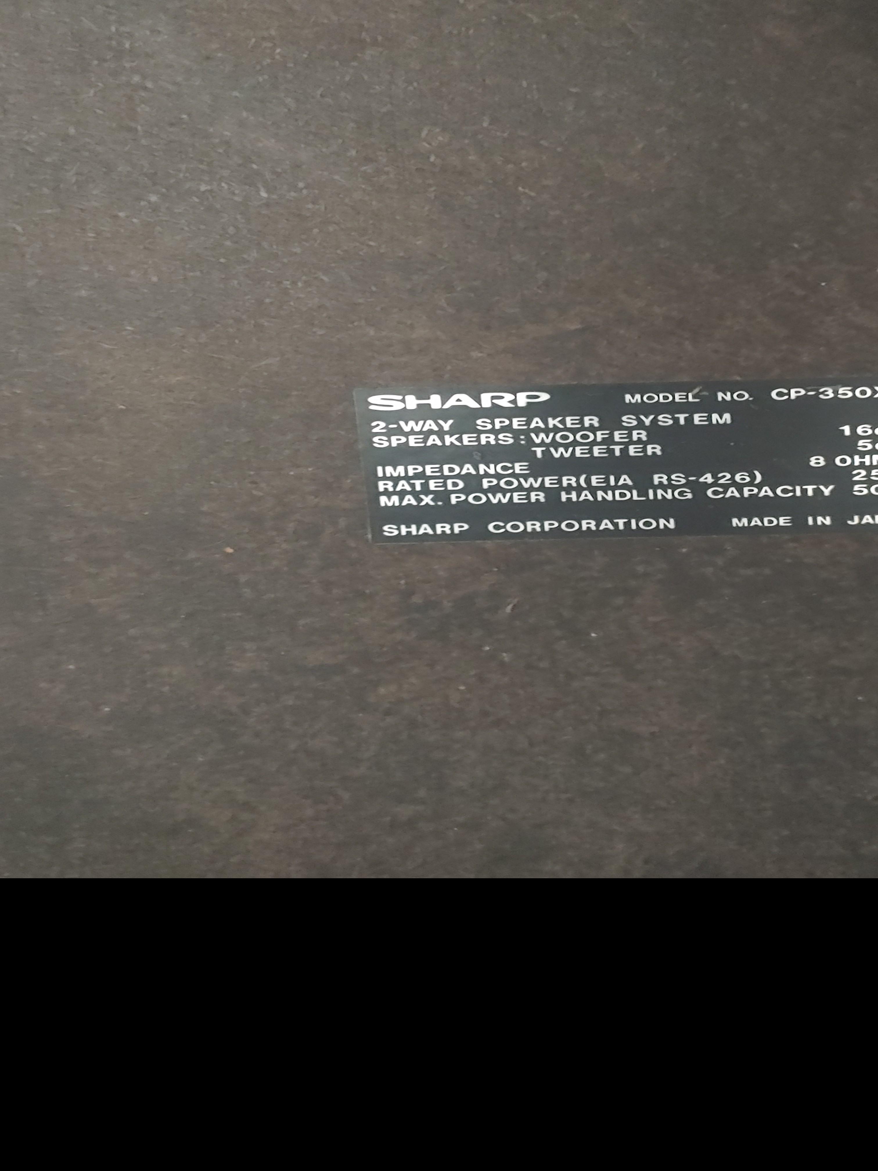 Sharp VZ 3500 vertical turntable and cassette deck, Audio, Other Audio ...