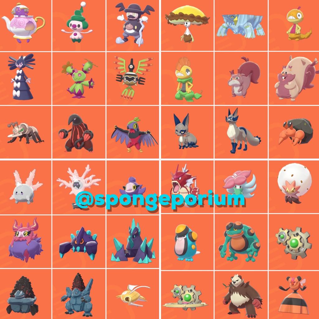 Shiny Pokémon Mainland Galar Pokedex Pokemon Sword And Shield Video